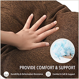 Tromlycs Bench Cushion for Indoor Furniture Window Seat Cushion Pillow Pad Dining Kitchen Tufted Entryway Non Slip 36 inch, Brown