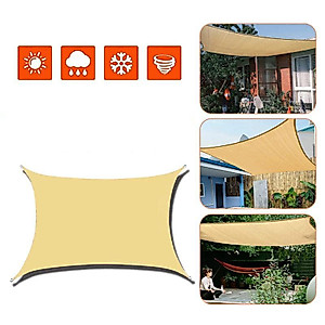 AFXOBO Garden Shade Sail Plant Greenhouse Knitted Yellow Covered Sunscreen Net 6.56x13.12 FT