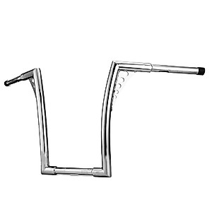 WeiSen Chrome 14" Ape Monkey Bar Handlebar 1-1/4" Handle Bars Compatible with Harley Dyna Softail Sportster XL 883 1200 ＆ Touring Road Glide Road King Models