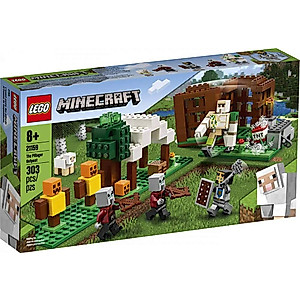 LEGO Minecraft The Pillager Outpost 21159 Awesome Action Figure Brick Building Playset for Kids Minecraft Gift (303 Pieces)