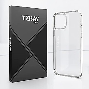 TZBAY Designed for iPhone 13 Pro Case, Crystal Clear [Not Yellowing] [Military Grade Drop Protection] [ Wireless Charging Compatible] Slim Thin Clear Phone Case 6.1 inch 2021 (Clear)