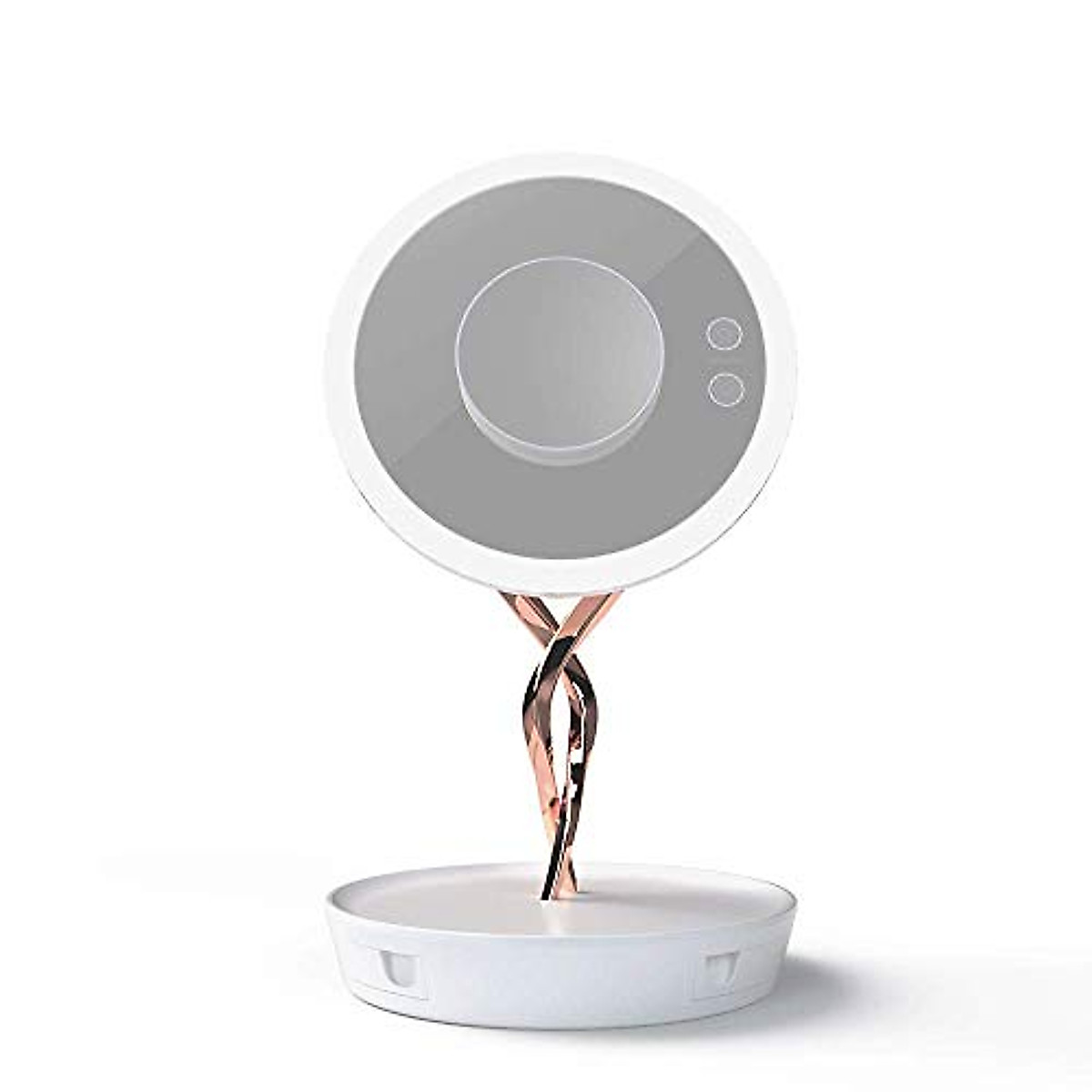 LIMEI-ZEN Lighted Makeup Mirror, 22 LED Cosmetic Mirror Touch Screen Dimming 45° Rotation with Stand Charging Vanity Mirror USB Charging with Lithium Battery Mirrors