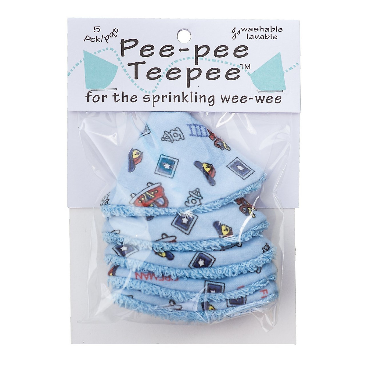 Pee Pee Teepee Firedog Blue 5 Pieces Baby boy Pee Shield Babyboy Essentials peepeeeteepee Baby boy Diaper Cover for Boys Teepee Pee Shield Pee Covers