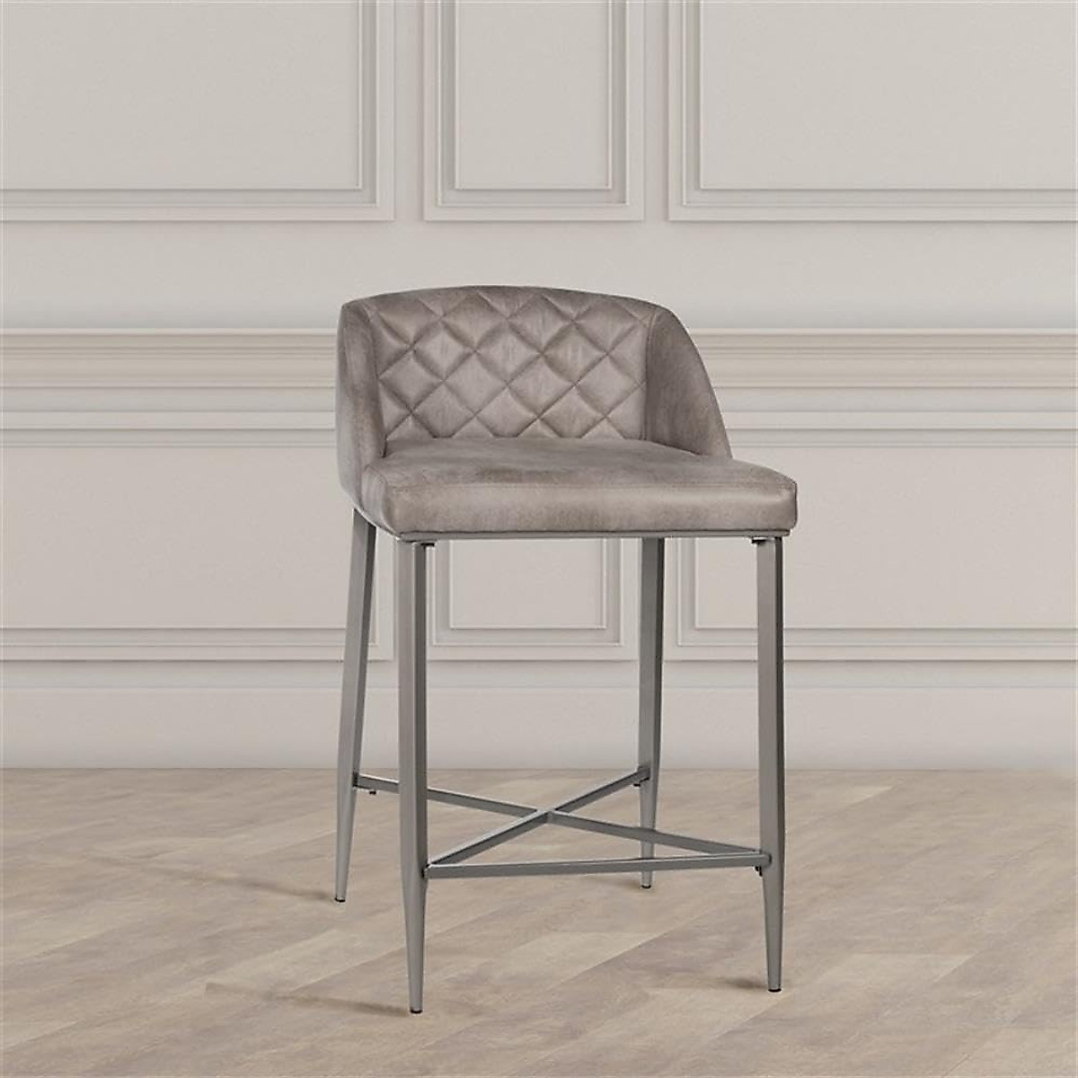 Hillsdale Furniture Phoenix Counter Height Stool (Set of 2), Gray