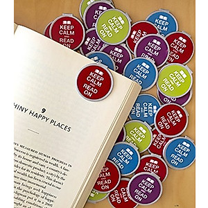Keep Calm & Read ON Bulk Bookmarks for Teens - 75 Bookmarks for Kids Girl’s Boys- School Student Incentives – Library incentives – Reading Incentives - Party Favor Prizes - Classroom Reading Awards!