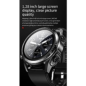 Alliget Smart Watch with Earbuds for Android iPhone, Fitness Tracker with Blood Oxygen Heart Rate Sleep Monitor, 2 in 1 Bluetooth Long Time Standby Sports Watch for Men Women