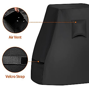 iCOVER Smoker Cover- Bradley Digital 4 Rack 600D Smoker Cover Heavy Duty Canvas Waterproof with Vent