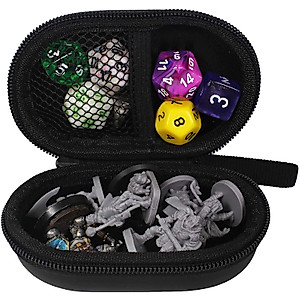 TUDIA EVA Small Empty Hard Dice Case for Board Games, Card Games, Dungeons & Dragons, RPG Table Games (Small) [Case ONLY, Dices NOT included]