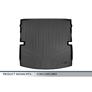 MAXLINER All Weather Custom Cargo Liner Trunk Floor Mat Black Compatible with 2020-2023 Ford Explorer