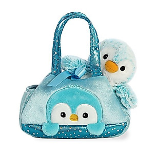Aurora - Fancy Pals - 7" Pompom Penguin - Blue Pet Carrier