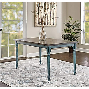 Powell Furniture Willow Dining Table, Multicolor, 35.1/2" x 59" x 30.1/4"