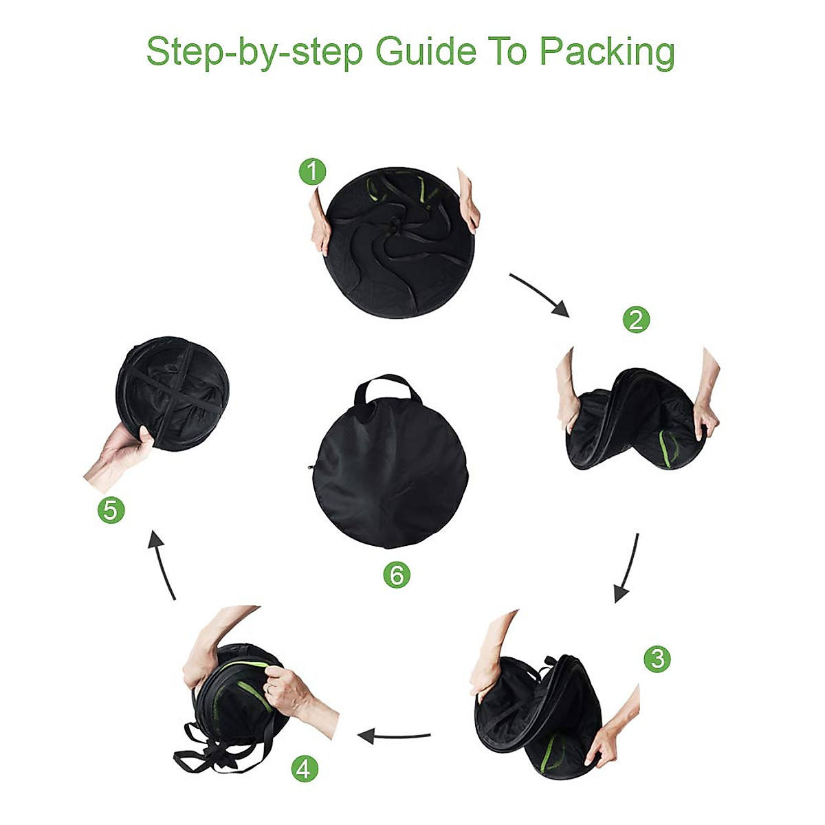 PROTITOUS 6 Tier Black Mesh Zippered Herb Drying Rack Hanging Dryer Dry Net with Pruning Shear for Hydroponics