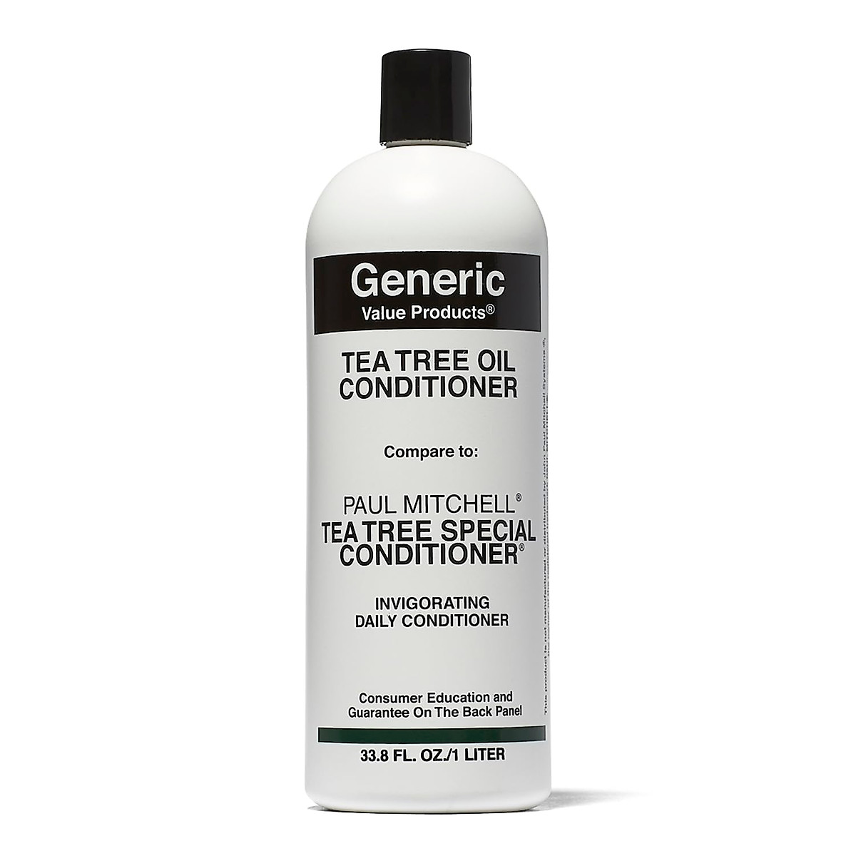 Generic Value Products Tea Tree Oil Conditioner, Helps Prevent Moisture Loss, Increases Body and Volume, Ideal for Daily Maintenance, Provides Incredible Shine, 33.8 Oz