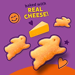 Annie's Organic Baked Snack Crackers, Single Serve, Cheddar Bunnies, 0.75 Oz (Pack of 100)