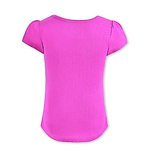 L.O.L. Surprise! Dolls Girls’ Short Sleeve Shirt 4 Pack for Little and Big Kids – Grey/Pink/Red/Blue