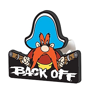 Plasticolor 002231R01 Yosemite Sam Back Off Hitch Cover, 1.25 inch