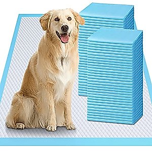 Gimars Ultra Absorbent Dog Pee Pads Extra Large Thicken 6 Layers - Leak-Proof Odor-Control Puppy Training Pads Quick Dry Pee Pads for Dogs