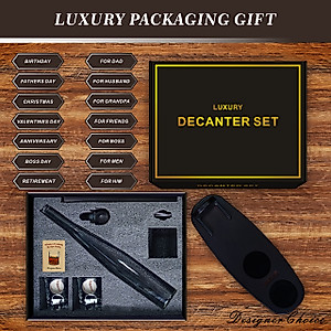 Baseball Whiskey Decanter Set with Glasses,Whiskey Gifts for Men Whiskey Decanter Sets for Men,Whisky Decanter & Glass Set,Whiskey Set Bourbon Decanter,Tequila Decanter for Alcohol Liquor Decanter