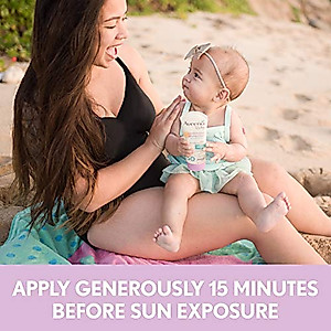 Aveeno Baby Continuous Protection Zinc Oxide Mineral Sunscreen Lotion for Sensitive Skin, Broad Spectrum SPF 50, Tear-Free, Sweat- & Water-Resistant, Paraben-Free, Non-Greasy, 7 fl. oz