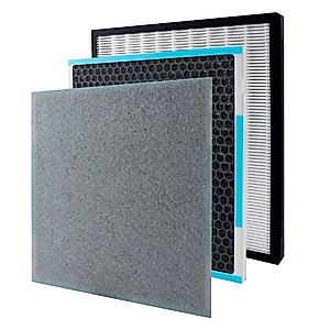 InvisiClean True HEPA/Activated Carbon Replacement Filter - Compatible with InvisiClean Aura IC-5018 and Sensa IC-5120 Air Purifiers