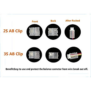 OL-3 Airsoft Lipo Charger, 2 -3 Cells 20W Li-Po Charger for Airsoft & RC Car 7.4V / 11.1V Battery Packs with 1.6A Output, 2S to 3S XH Connector