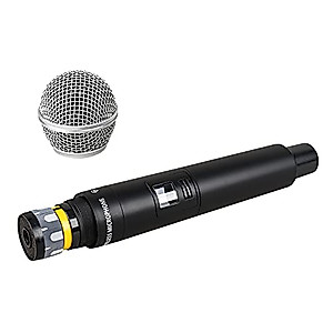 Tbaxo 4 Channel Wireless Microphone System 4 Handheld Mic UHF Karaoke DJ Singing Meeting Party New Wedding Church Conference Speech 3 Years Free Warranty Fixed Frequency Long Range