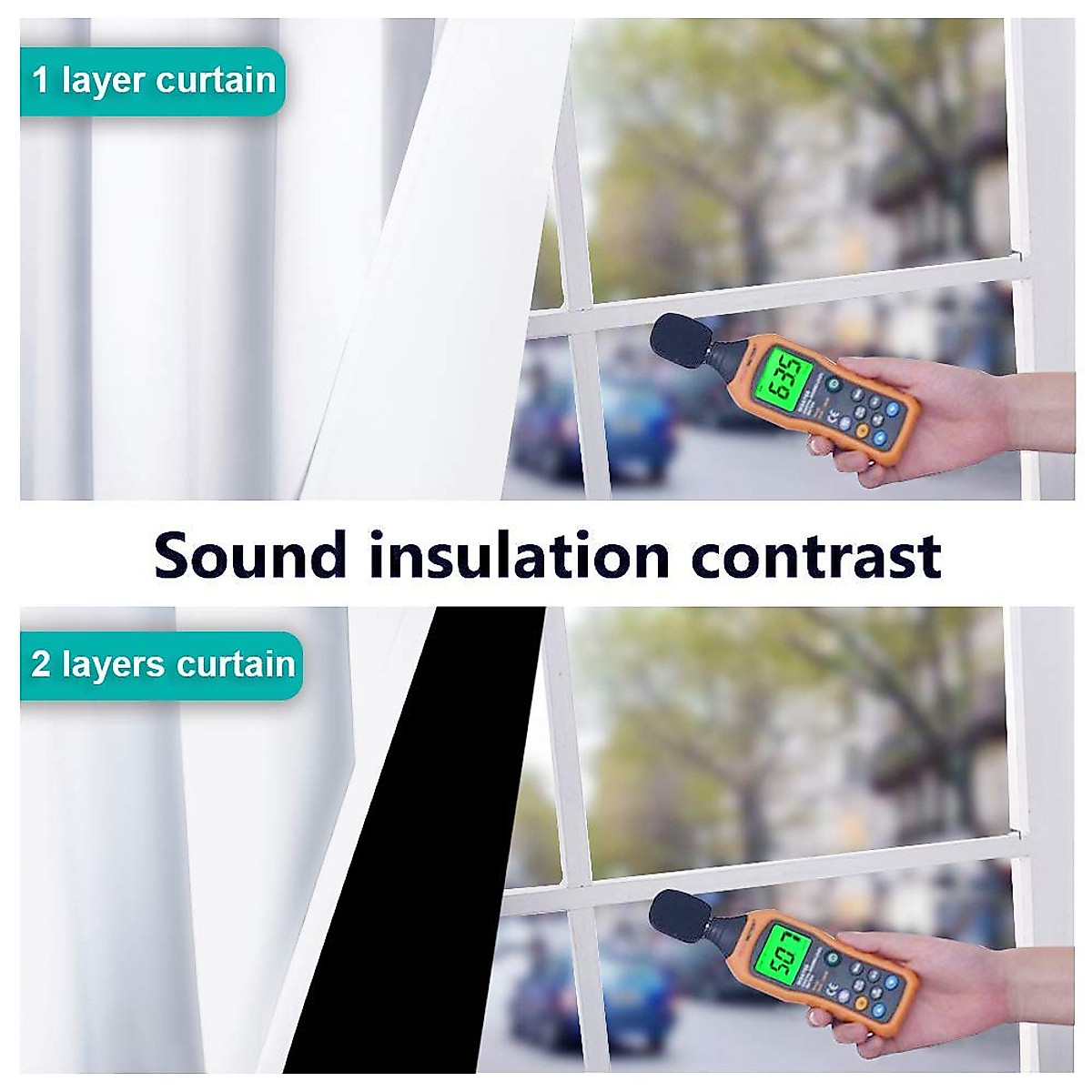 NICETOWN 100% Blackout Window Curtain Panels, Heat and Full Light Blocking Drapes with Black Liner for Nursery, 84 inches Drop Thermal Insulated Draperies (White, 2 Pieces, 52 inches Wide Each Panel)