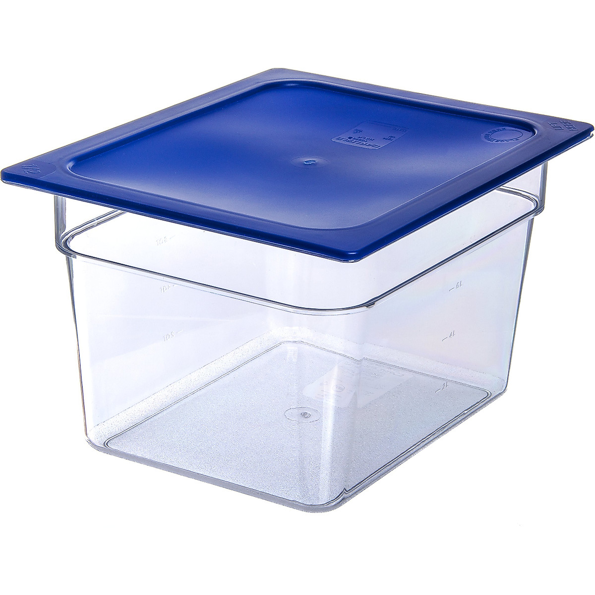 Carlisle FoodService Products Storplus 1/2-Size Food Pan for Catering, Buffets, and Restaurants, Polycarbonate, 8 Inches Deep, Clear, (Pack of 6)