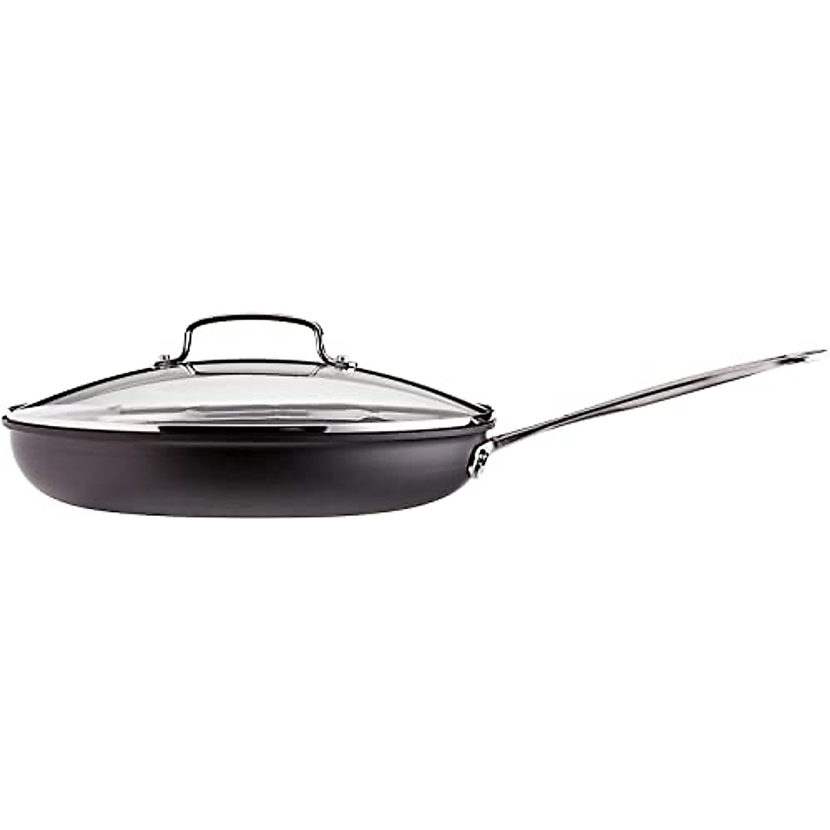 Cuisinart 12-Inch Skillet, Nonstick-Hard-Anodized with Glass Cover, 622-30G