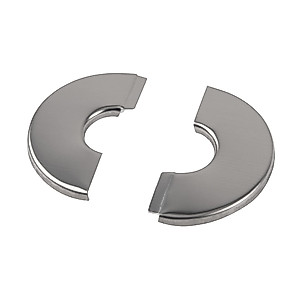 Rrina 4Pcs 304 Stainless Steel Wall Split Flange Round Escutcheon Plate Cover for Various Pipes (42mm/1.65in)