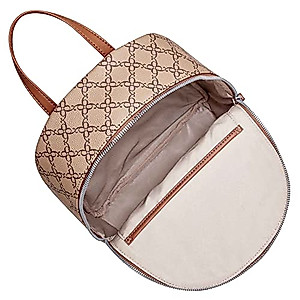 NINE WEST Whidbey Medium Backpack Mocha Logo Multi One Size