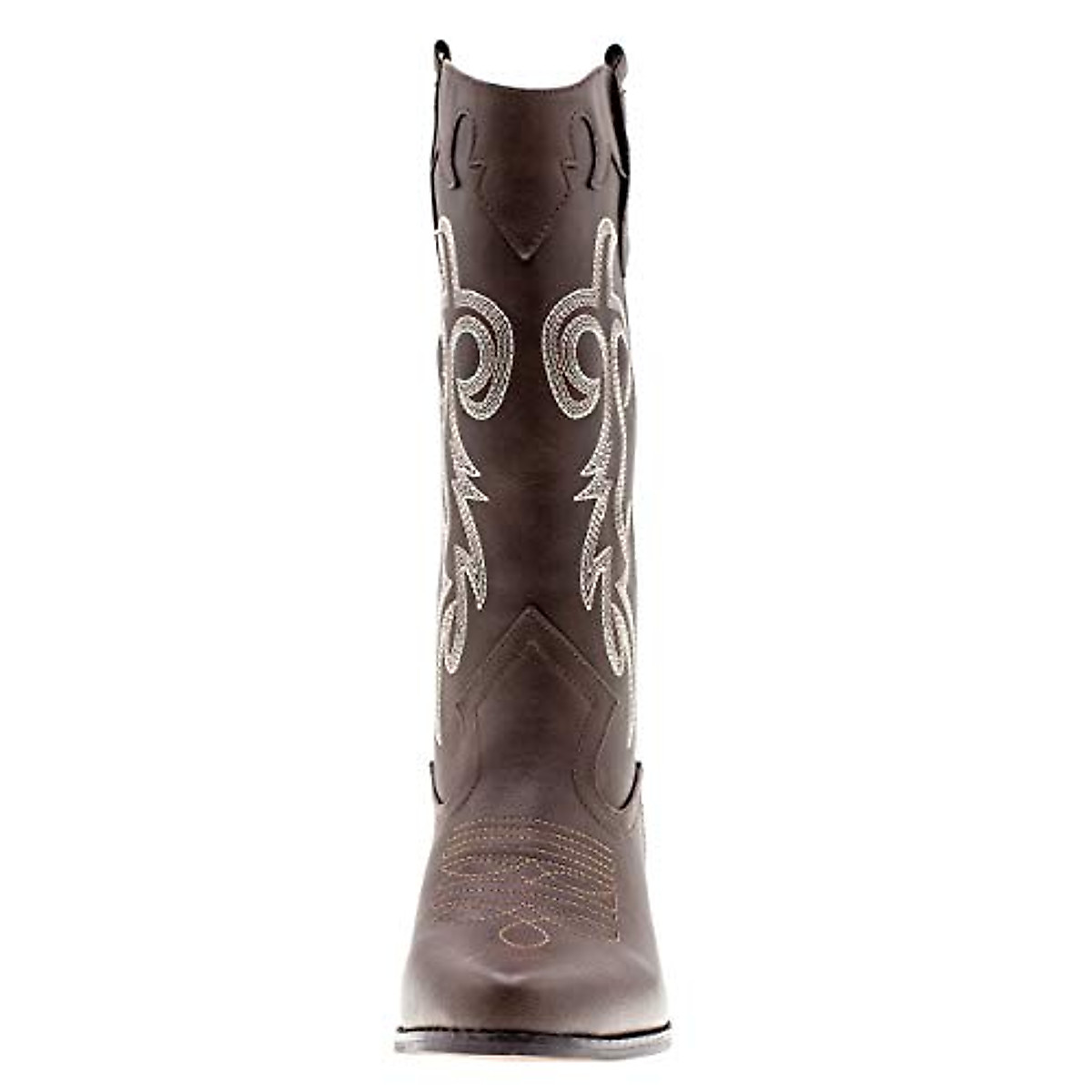 Canyon Trails Women's Classic Embroidered Pointed Toe Western Rodeo Cowboy Boots (8 (M) US Women's, Brown)