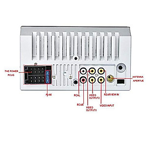 7 Inch Car Stereo Double Din Car Radio with Bluetooth Touchscreen Car Audio with FM/Hands Free Calling/Mirror Link/USB/TF/FM/AUX/EQ/Rear View Camera/Remote Control + Frame