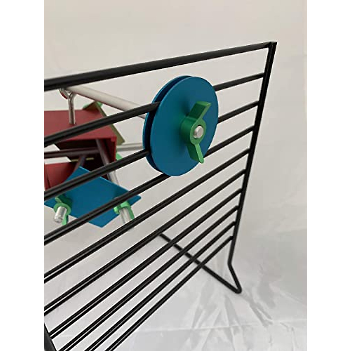 Busy Bird | Box Foraging Bird Toy - Rounded Corners, Non-Removable Wing Nuts - 100% Metal, Ultimate Brain Teaser and Mind Game for Medium to Extra Large Birds