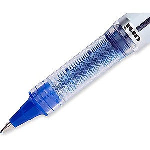 Uni-Ball Vision Elite Stick Rollerball Pen, 0.8mm, Bold Point, Blue Ink, 12-Count