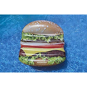 Swimline Deluxe Cheeseburger Island Float
