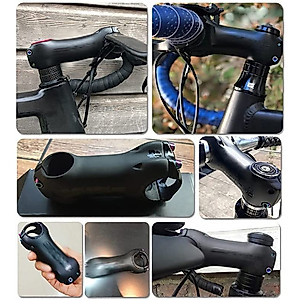 ZECHAO Carbon Road Bike Stem 31.8mm,Mountain Bike Carbon Stems 80/90/100/110/120mm Titanium Alloy Bike Parts Stem Bike Stem (Color : 6 Degree, Size : 100mm)