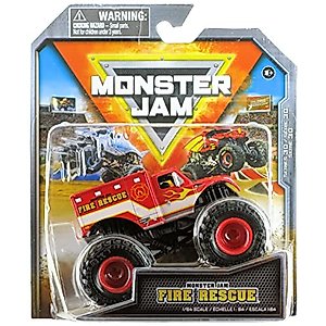 Monster Jam 2023 Spin Master 1:64 Diecast Truck Series 30 Everyday Heroes Fire Rescue