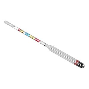 Beer Making Meter, Temperature Resistant Clear Viewing Home Brewing Hydrometer Sensitive Response 0.05 Accuracy Intuitive Display 20% Measuring Range for Home