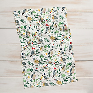 Now Designs Printed Kitchen Towel, Flock Together Small