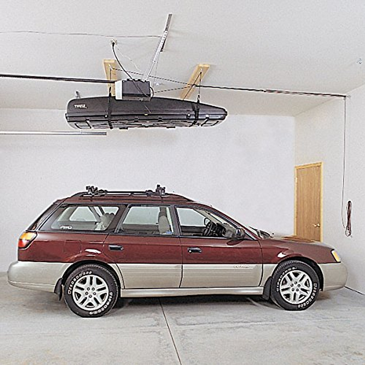 Hoister Direct 7806.12 - Overhead Storage Hoist for Jeep Top Removal, Truck Caps, Bikes, SUP, Dinghies, Canoes, Kayaks, Surfboards and More. Mount in Your Garage, Shop, Anywhere with a Ceiling.