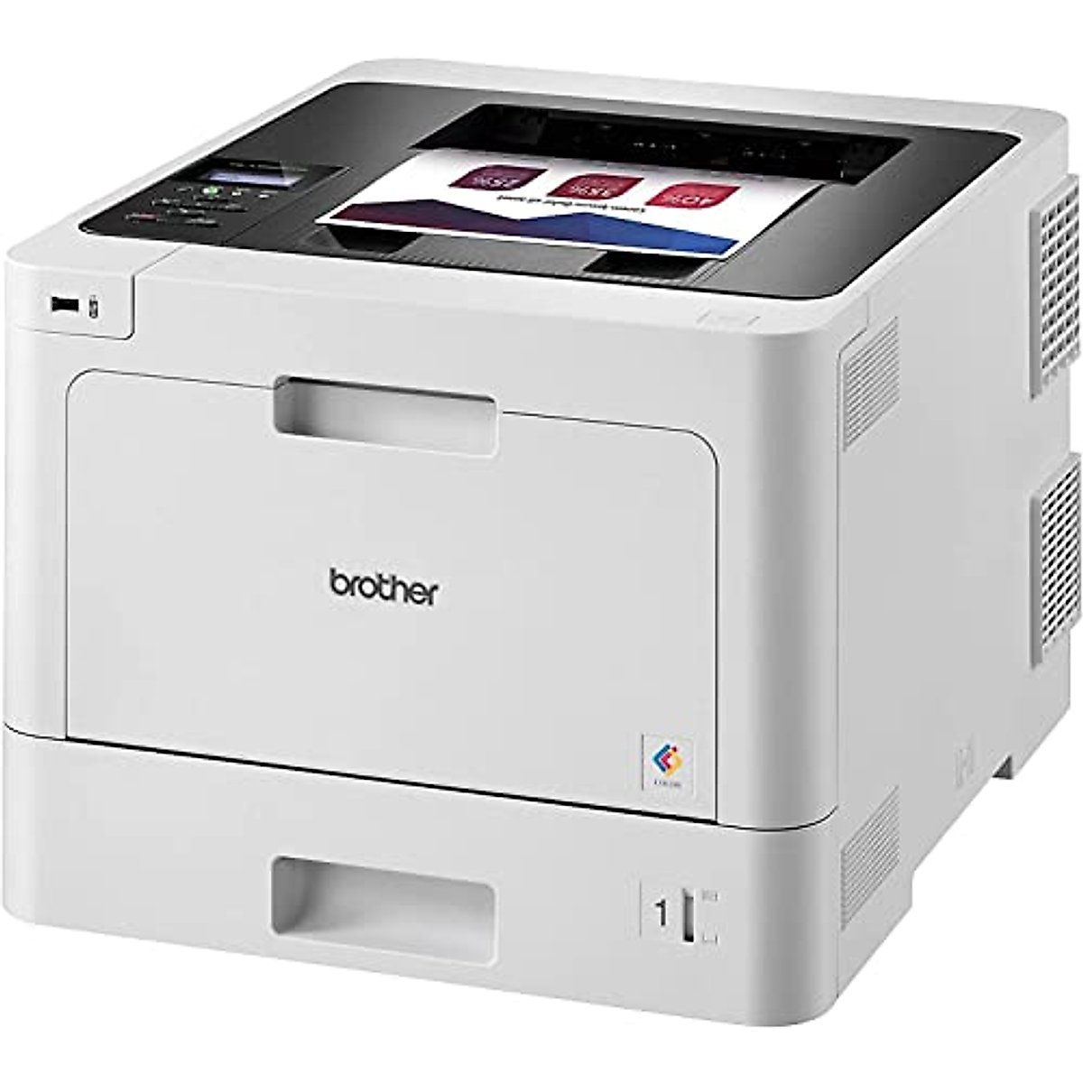 Brother Color HL-L8260CDW Single-Function Wireless Laser Printer, White - Print Only - 33 ppm, 600 x 2400 dpi, 8.5 x 14 Print Size, Auto 2-Sided Printing, Ethernet