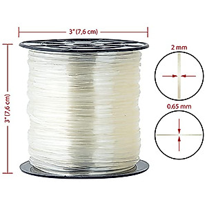 Toner Crafts SP4 Crystal Clear Spool Crystal Clear 100YD Spool, 100 yd