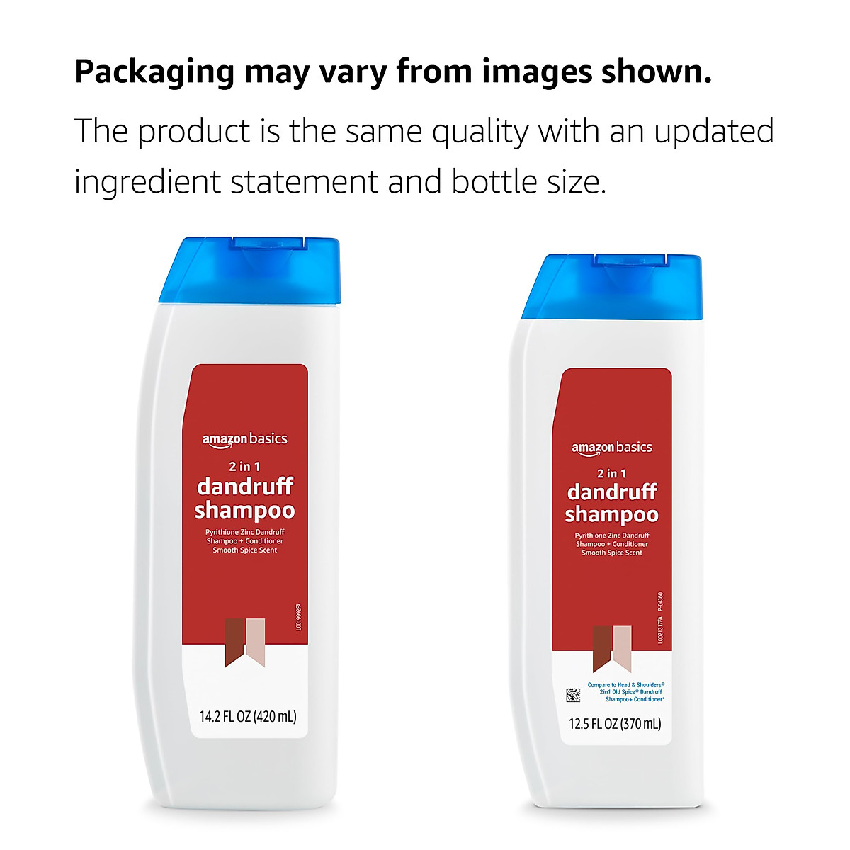 Amazon Basics 2-in-1 Dandruff Shampoo and Conditioner for Men, Smooth Spice Scent, 14.2 Fluid Ounces, 1-Pack (Previously Solimo)