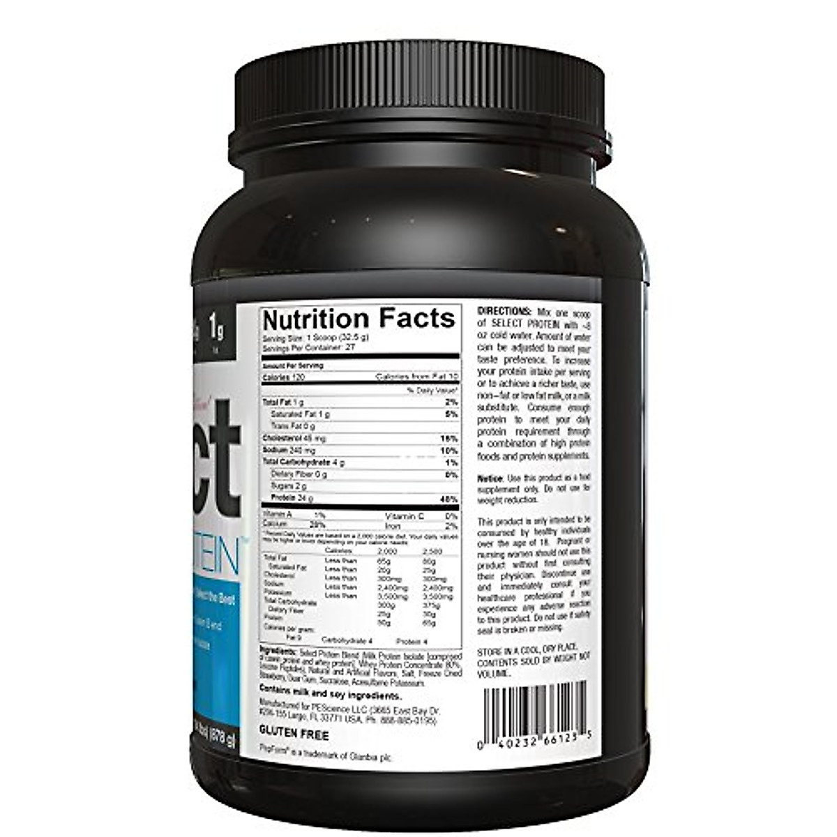 PEScience Select Low Carb Protein Powder, Strawberry Cheesecake, 27 Serving, Keto Friendly and Gluten Free