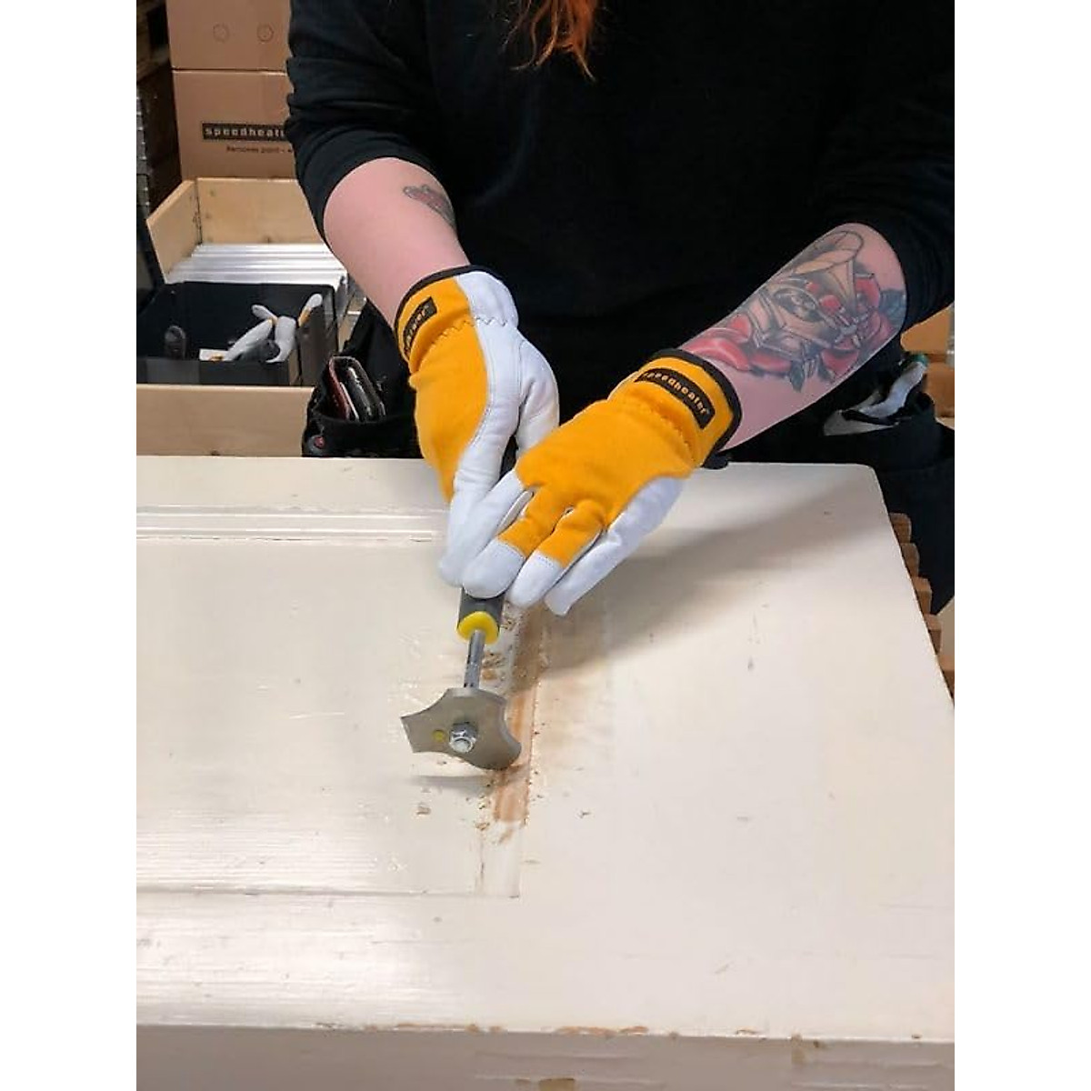 Speedheater Profile Scraper - Paint Scraper for Rounded Woodwork and Joinery - Made in Sweden - Special Steel Concave Blade for Use on Trim, Siding, Doors, Furniture and More!