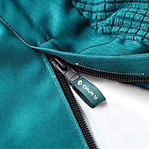 CHUN YI Spandex Bean Bag Chair Cover(No Filler), Stuffable Beanbags for Organizing Children Plush Toys or Memory Foam and Others Extra Large Seat Coat with Zipper(Large 31.5"x31.5"x17.5",Teal)