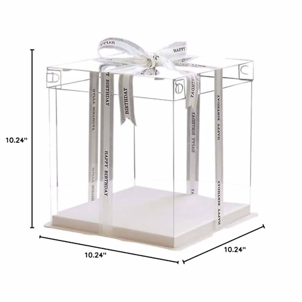 SOLUSTRE 2pcs Cake Stand Suitcase Disposable Containers Cake Holder with Lid Clear Containers with Lids Birthday Cake Packaging Packing Box Paper Cup Cake Box Heighten Dessert