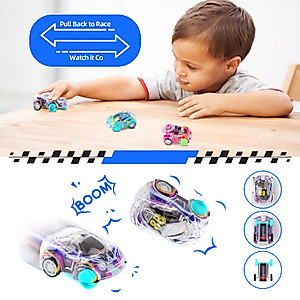 Benzem 50 Pcs Mini Pull Back Cars Set, Pull Back Racing Vehicles for Kids Toddlers, Bulk Toys Party Favors Treasure Box, Classroom Prizes, Pinata Fillers,Goodie Bag Stuffers for Boys Girls
