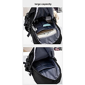 Samarr ZBIBYO Anime Hanako-kun Backpack for School Cute With doll pendant, Yashiro Nene unisex cosplay bookbag (Black5)